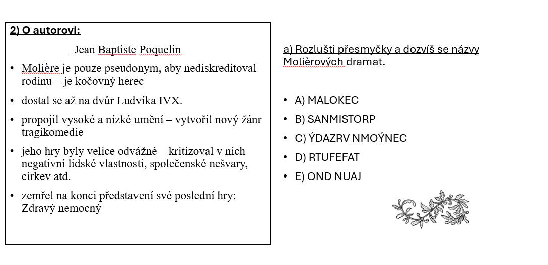 Tartuffe - rozbor díla k maturitě - Český jazyk - literatura | UčiteléUčitelům.cz